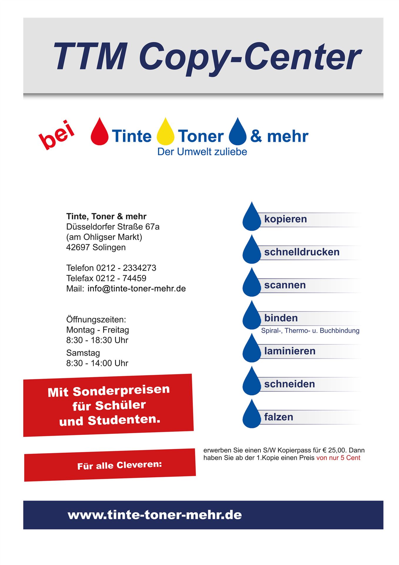 Tinte Toner & mehr in Solingen-Ohligs | LOTTO am Markt | KFZ ...